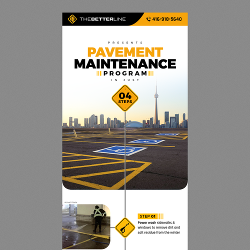 Pavement maintenance | Email contest | 99designs