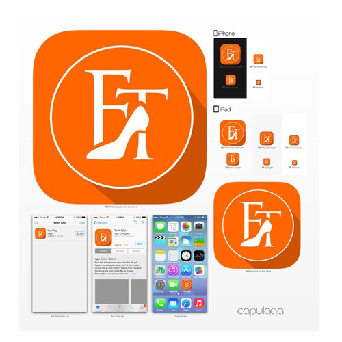 Create an original and unique iOS App Icon for our Fashion Shopping App ...