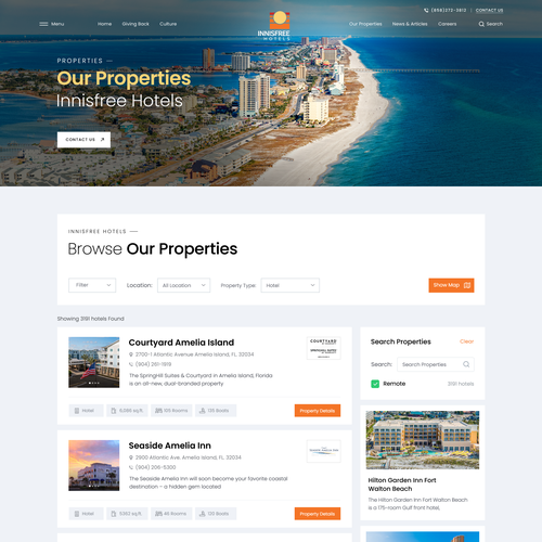 Designs | Design tech forward hotel management website for eco ...