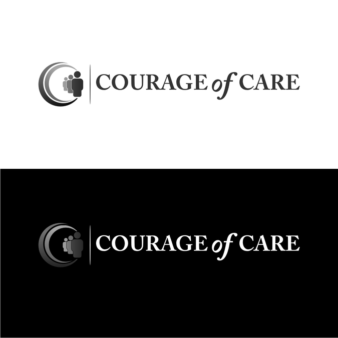 Create a logo for "Courage of Care", a compassion- and community ...