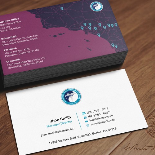 Design business cards for healthcare sales team incorporating our new ...
