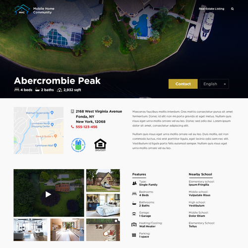 Designs | Real Estate Property Page Design | Landing page design contest
