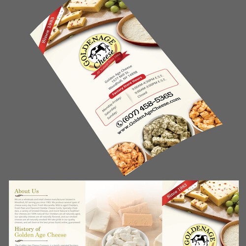 Create Brochure for Cheese Company | Brochure contest