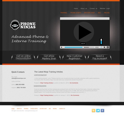 Designs | Create the next website or app design for Phone Ninjas ...