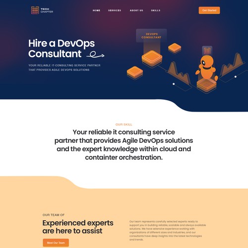 Designs | Simpel and engaging Website design with 3D graphics for a IT ...