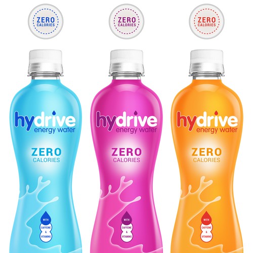 Create upscale, eye-catching bottle label for HYDRIVE Energy Water ...