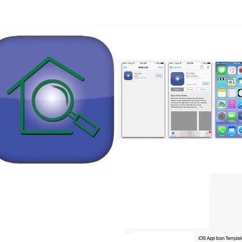 iPhone and iPad app icon for property inspection app | Icon or button ...