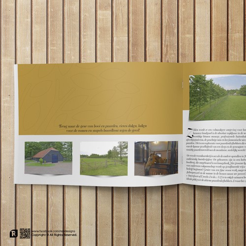 Sales brochure for exclusive country houses and villa's | Brochure contest
