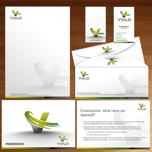 Creative & Professional Stationary for VOLO Consulting Group ...