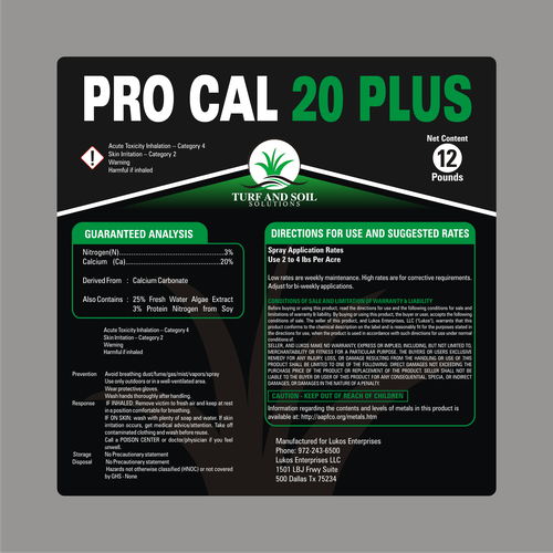 Plant derived fertilizer label template | contest di Design di etichetta