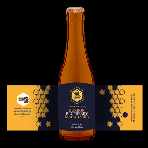 Designs | Modern clean label for craft mead | Product label contest