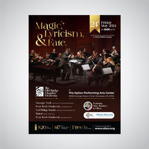 Designs | Orchestra concert flyer for community ensemble | Postcard ...