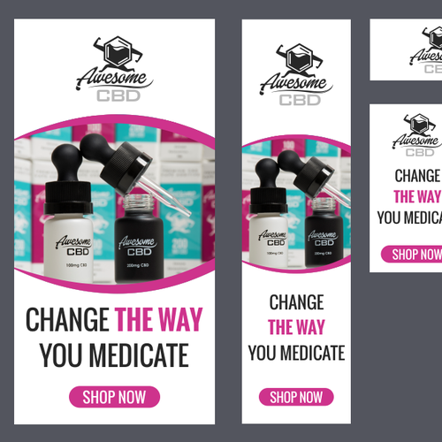 Design eye-catching banner ads for an exciting new CBD product line ...