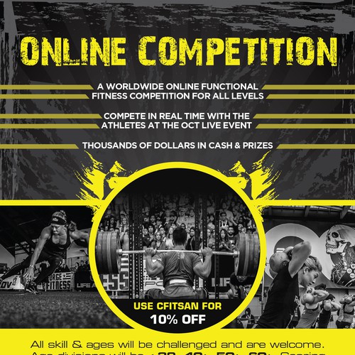 Online CrossFit Event Poster | Postcard, flyer or print contest