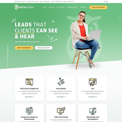 Designs | Digital Marketing Website Redesign - Inspiring / Modern ...
