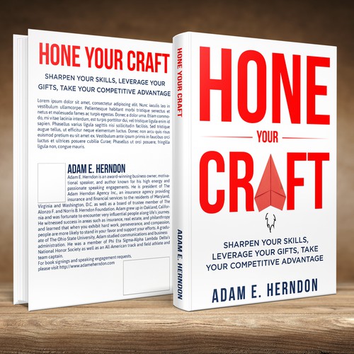 Design a book cover for motivational book about honing your craft ...