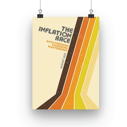 Designs | The Inflation Race | 70s + Typography + Classy! + Poster ...