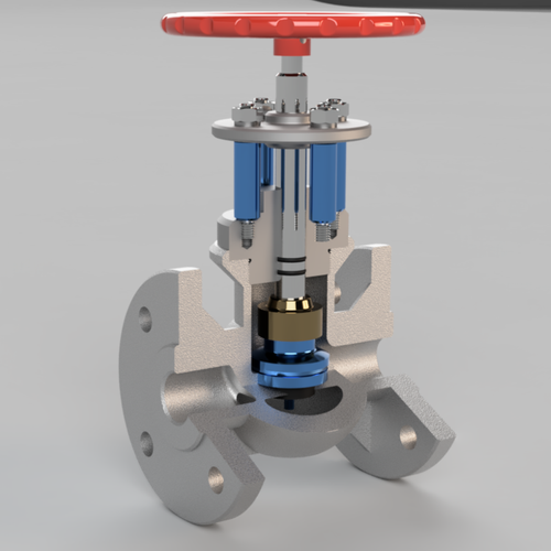Valve Cutaway graphics for Gate, Globe, Check Valve | 3D contest