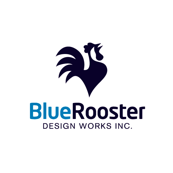 Create a logo and website design for Blue Rooster Design Works Inc ...