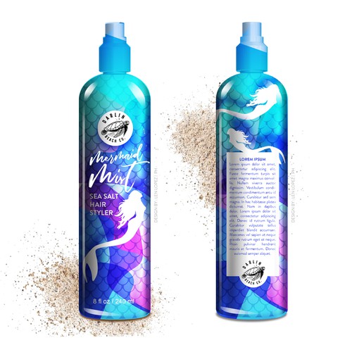 Design for salt water hairspray bottle with Mermaid scales! | Product ...