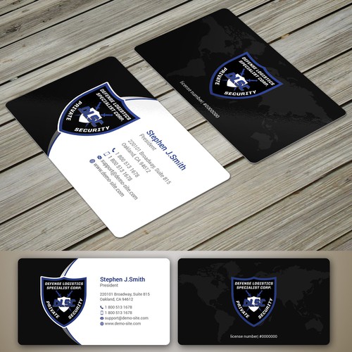 Business Cards for a security guard company | Business card contest
