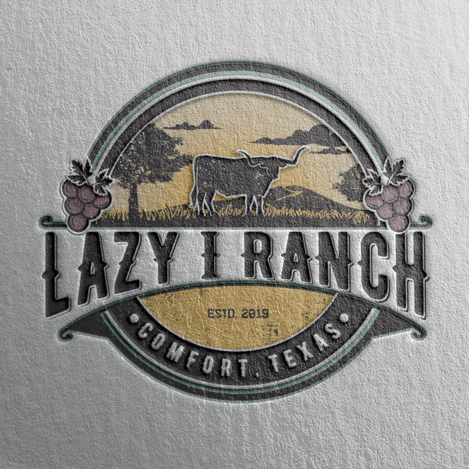 Lazy I Ranch in Comfort Texas - Classic Ranch Logo Contest | Logo ...
