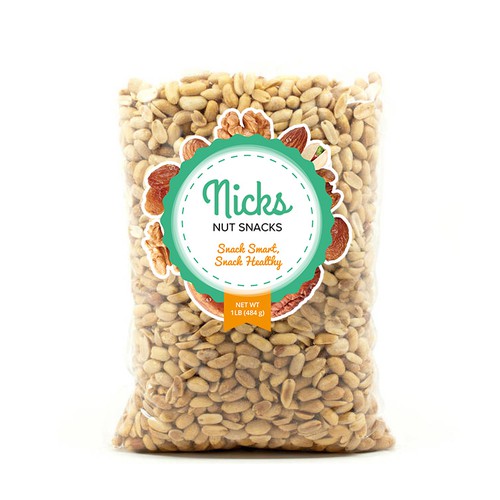 Nicks Nut Snacks needs a product label for it's premier product ...