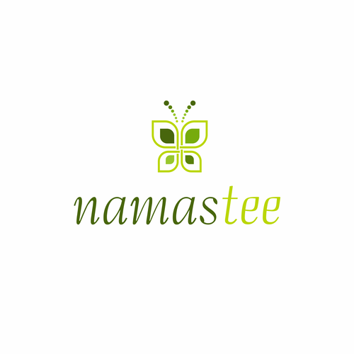 namastee - logo for tea packaging and tea bottles ("tee"--> german word ...