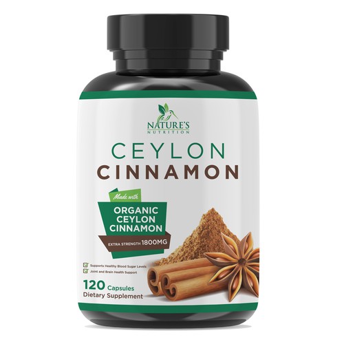 Designs | Ceylon Cinnamon Supplement Design needed for Nature's ...