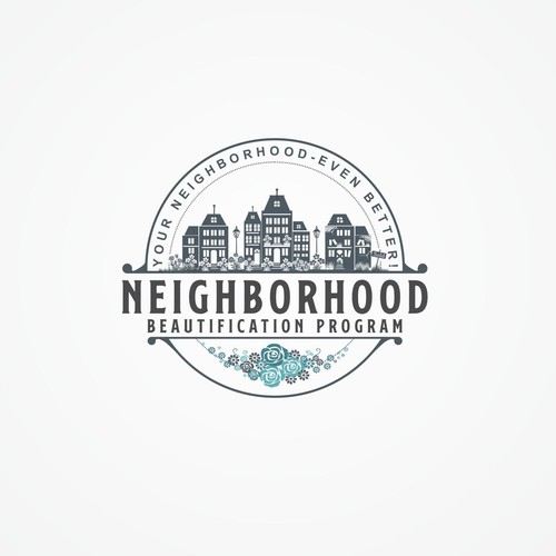 Design a Real Estate Logo for the Neighborhood Beautification Program ...