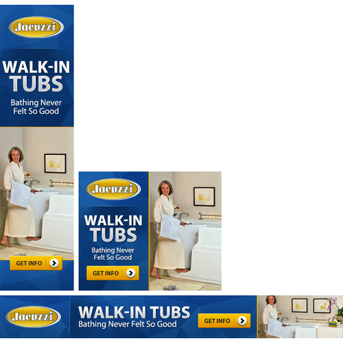 Designs | Jacuzzi Walk In Bathtub Banner Ads | Banner ad contest