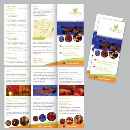 create brochure for a wellness / float-center in berlin | Brochure contest