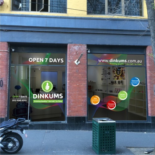Creative shop front design for print & design business | Signage contest