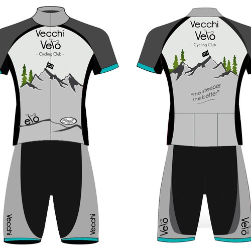 Design a cycling kit for Vecchi Velo, riders that love the BIG climbs ...