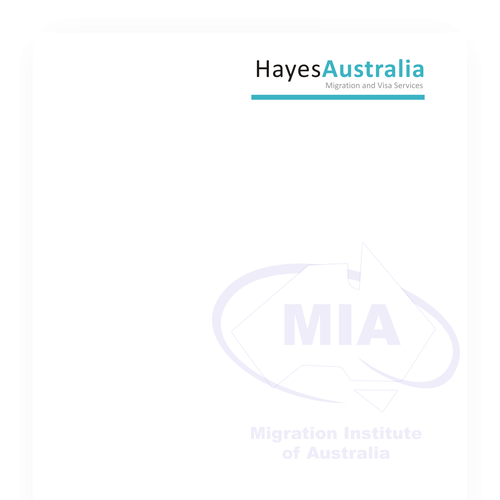 Create a letterhead to be used for official letters for a Migration ...