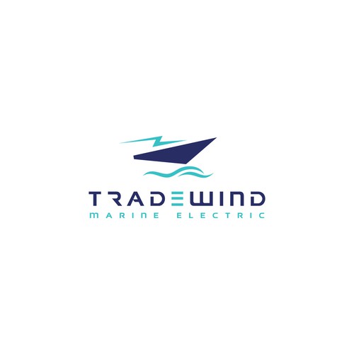 Design a logo depicting wind/waves for TradeWind Marine Electric ...