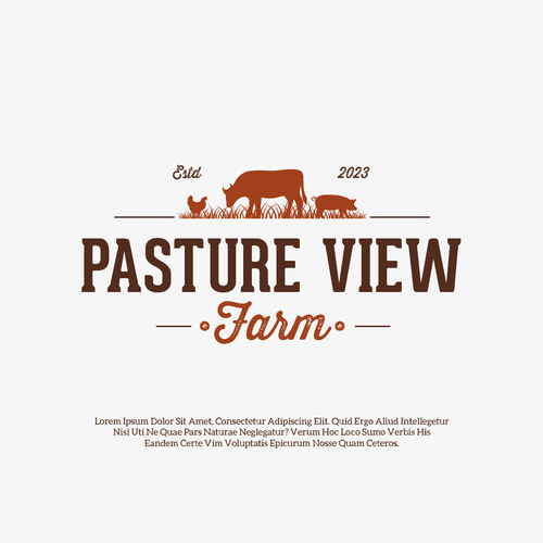 Designs | Rustic with a modern touch, farm logo | Logo design contest