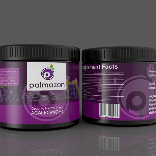 Creating a Product Label for Palmazon your Organic Acai Powder ...