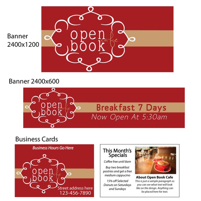 New signage wanted for Open Book Cafe | Signage contest