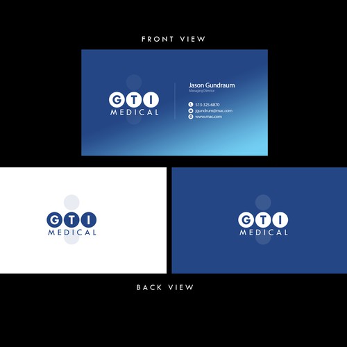 design a business card for a medical device sales company | Business ...