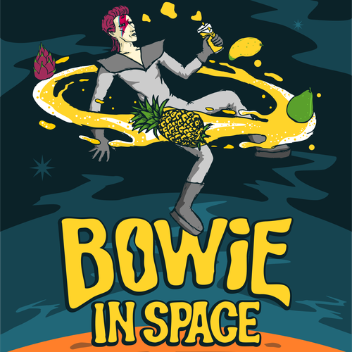 Designs | Bowie in Space Beer Poster Design | Illustration or graphics ...