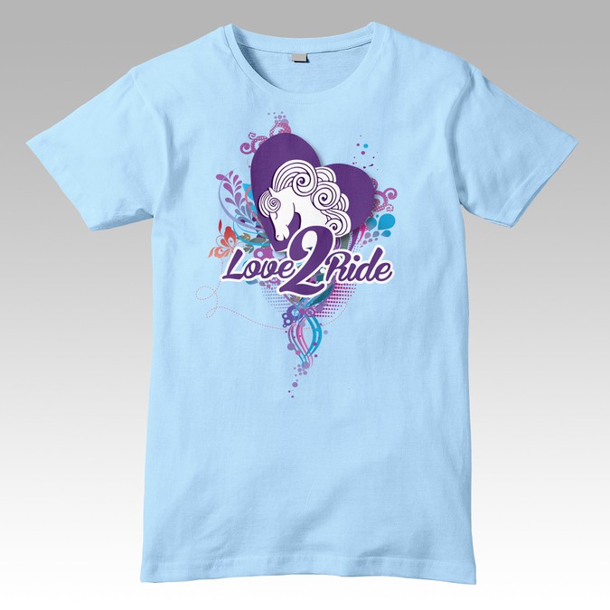 Love 2 Ride T-shirt for girls/women who love horseback riding | T-shirt ...