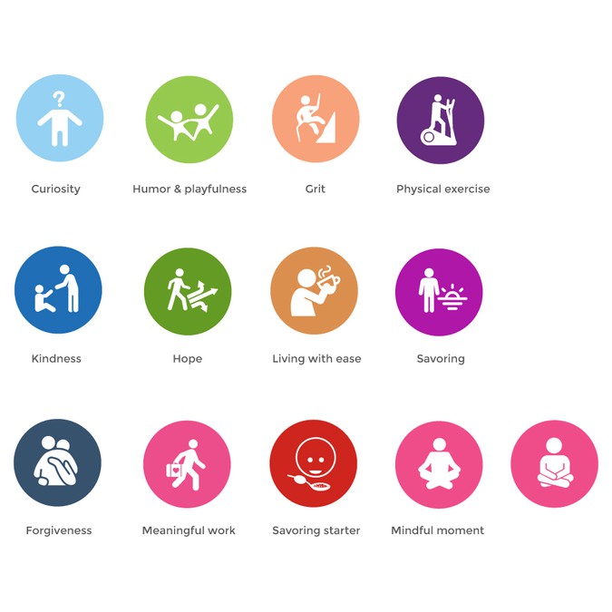 11 little wellbeing icons | Icon or button contest