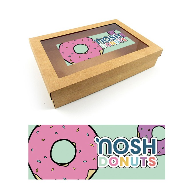 Donut box sticker design | Sticker contest