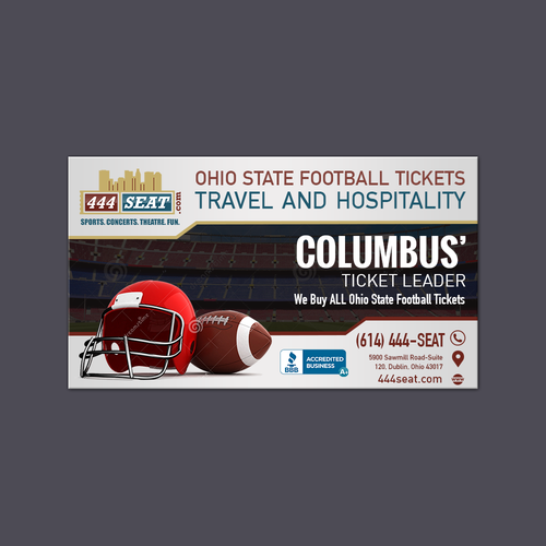 Design Ohio State Football Tickets, Travel and Hospitality Ad for ...
