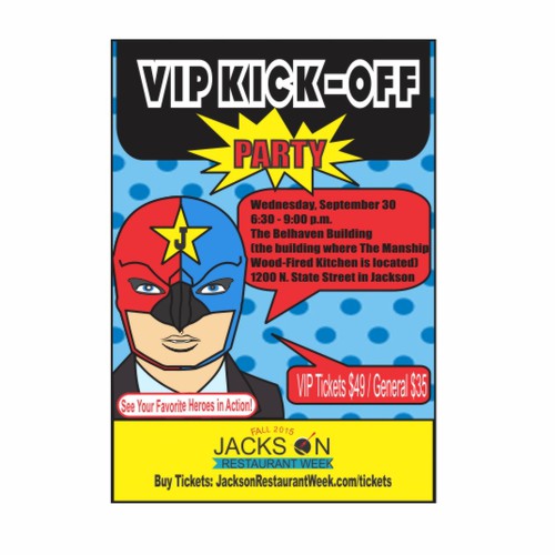 Pop-Art Inspired Restaurant Week Poster Needed | Poster contest