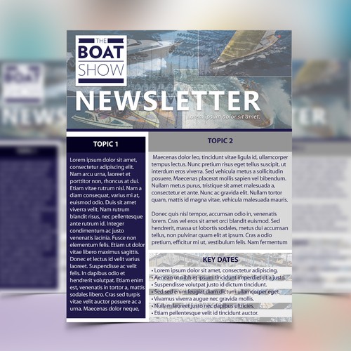 The Boat Show newsletter theme | Email contest