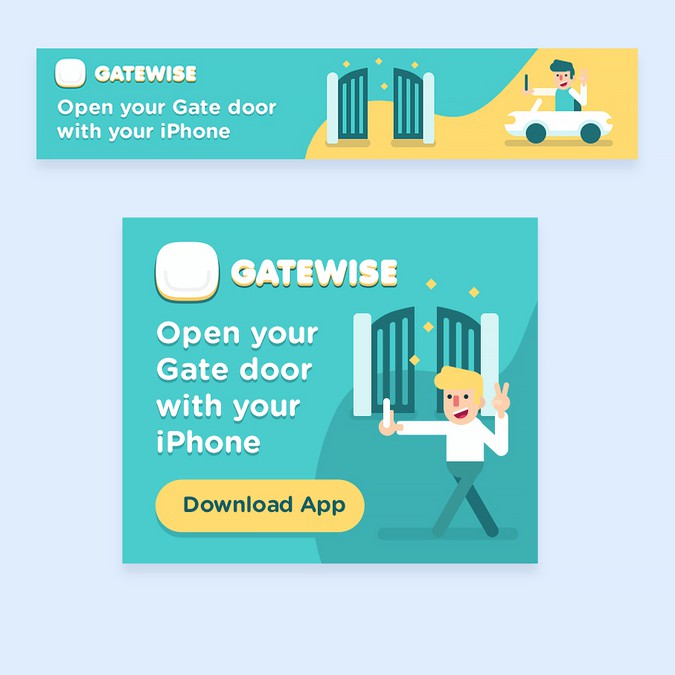 Open the Gate with An App - Banner | Banner ad contest