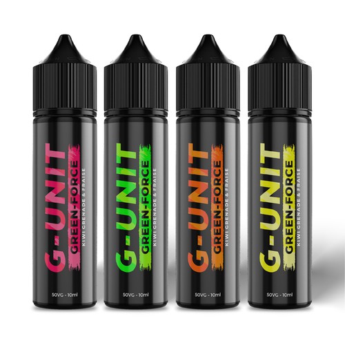 Designs | G-UNIT Eliquid need his new label | Product label contest