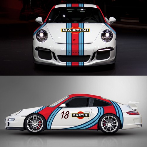 Porsche GT3 Martini Racing | カーラッピングコンペ
